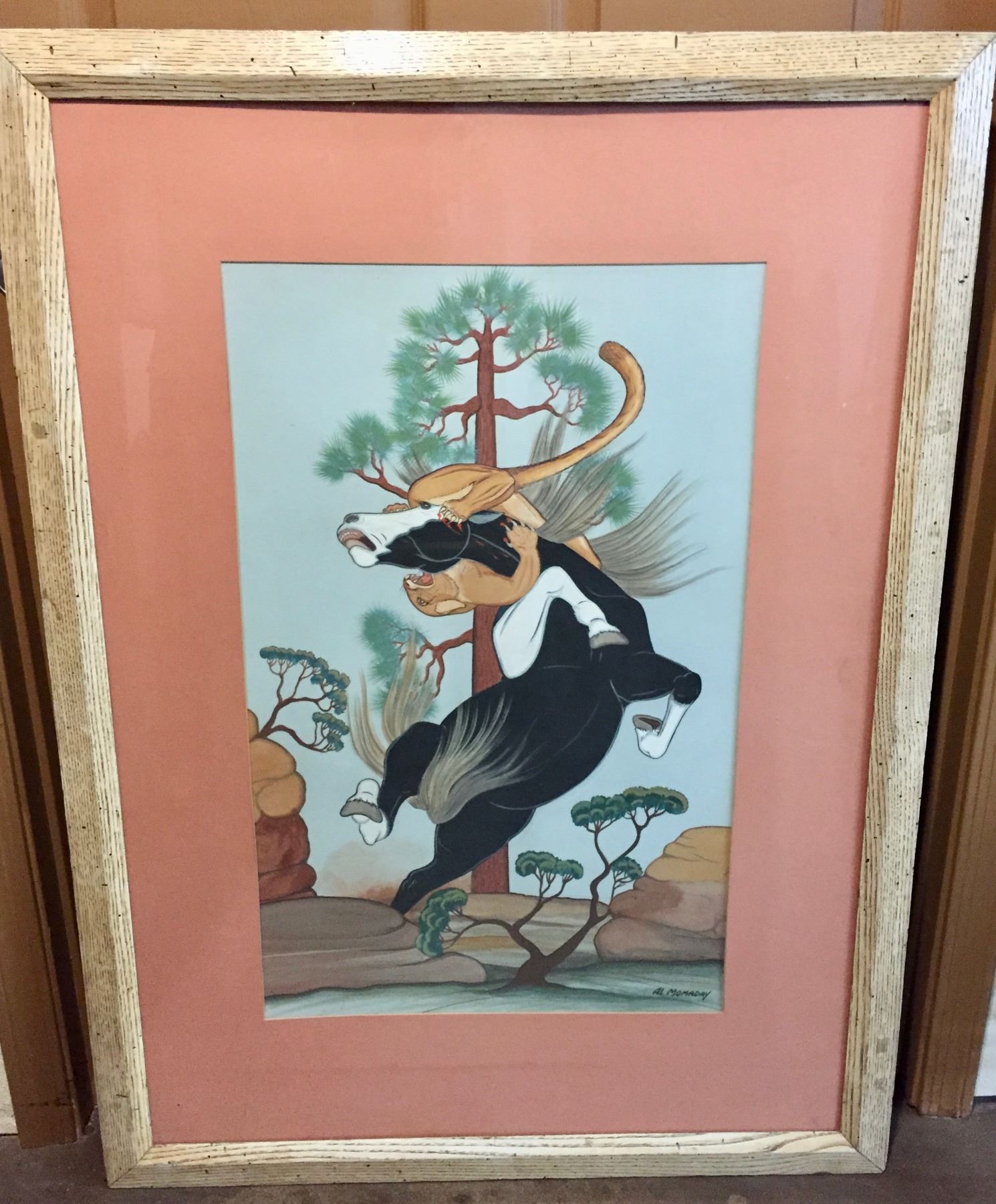 Original Al Momaday Watercolor Painting