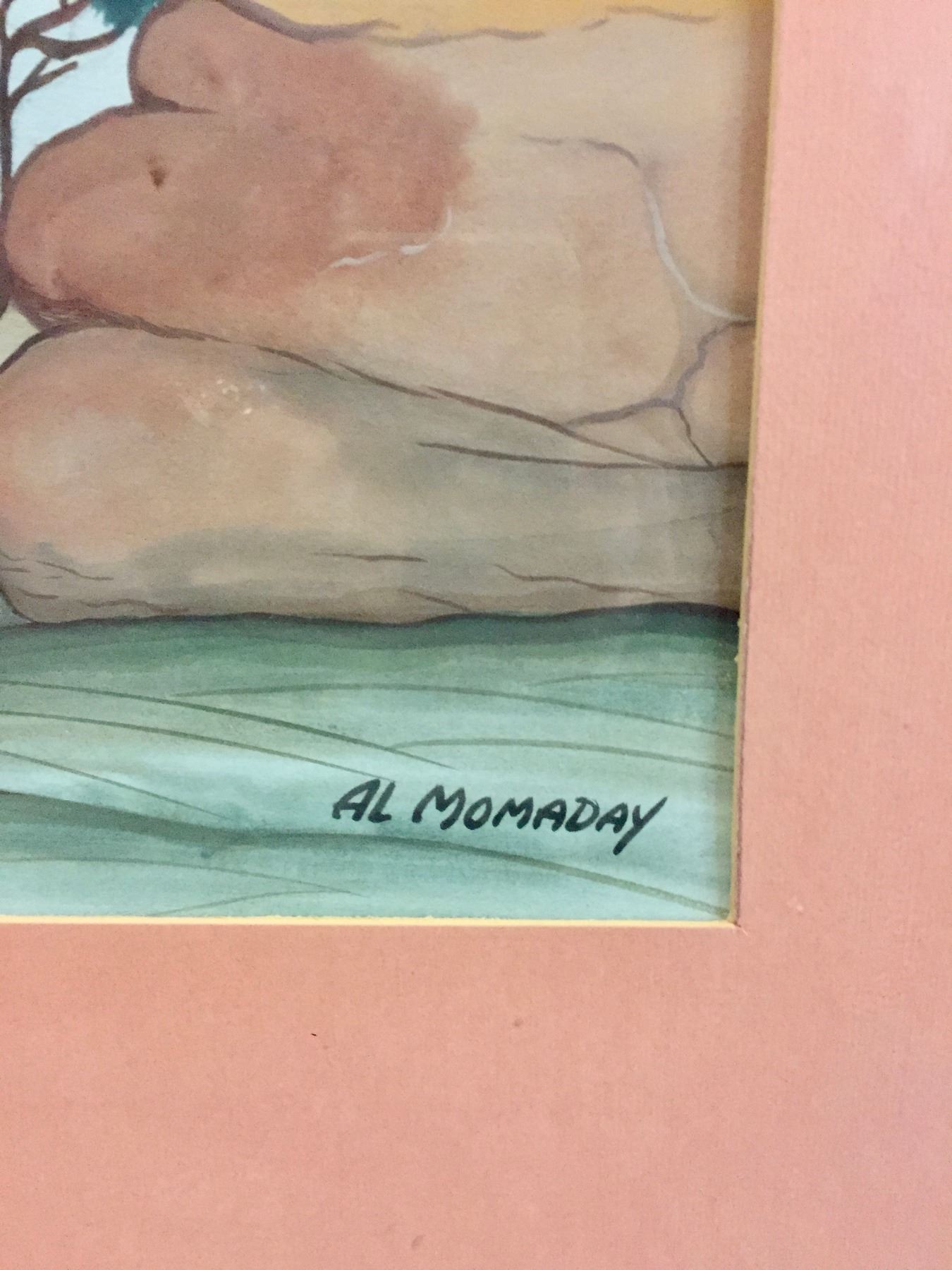 Original Al Momaday Watercolor Painting