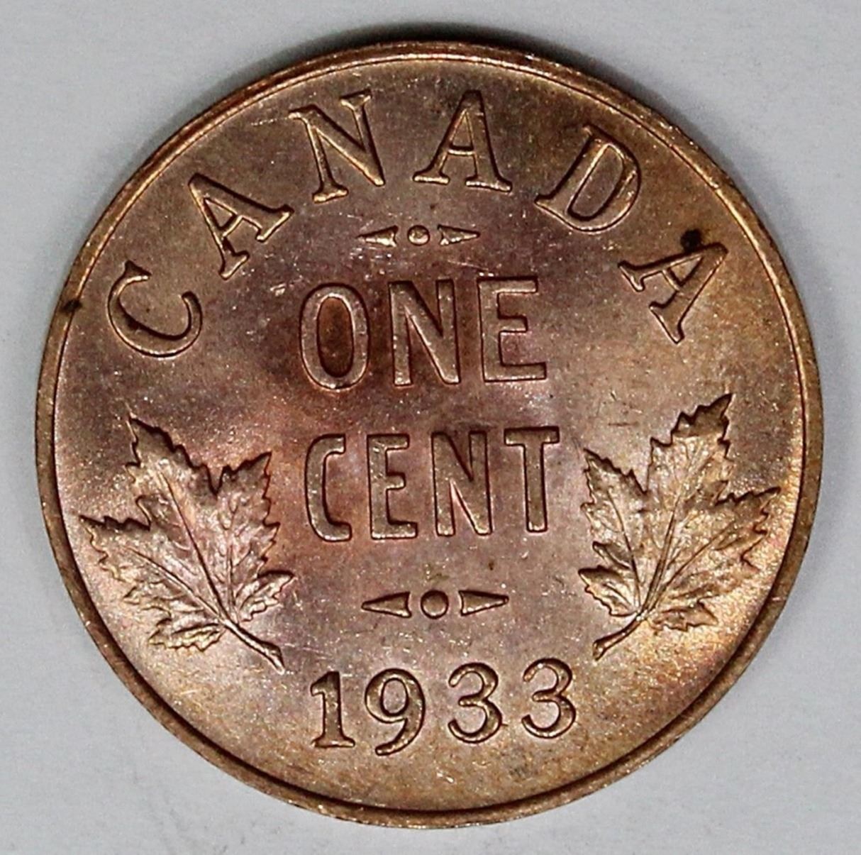 1933 CANADA CENT 1933-canada-cent