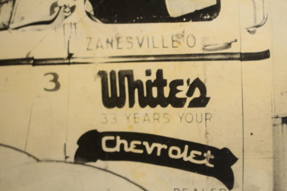 LARGE CHEVROLET TOW TRUCK SIGN OHIO DEALER