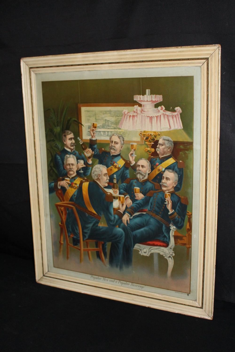 PABST BREWING POPULAR MEN PRE PRO TIN BEER SIGN