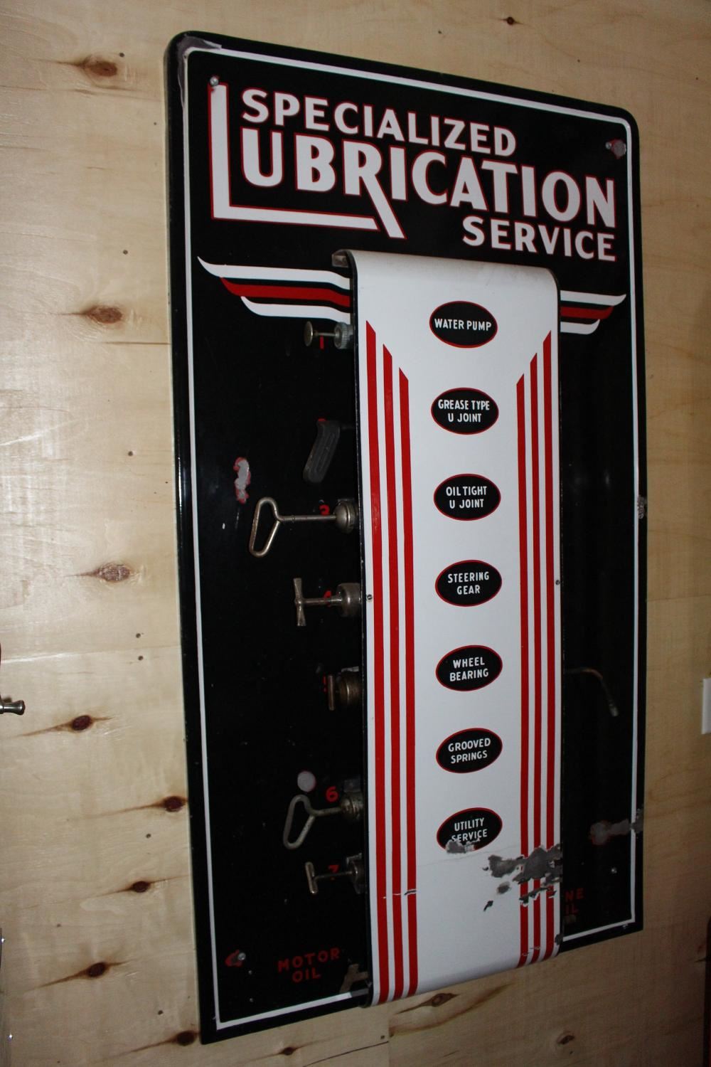 PORCELAIN GRACO SPECIALIZED LUBRICATION RACK SIGN