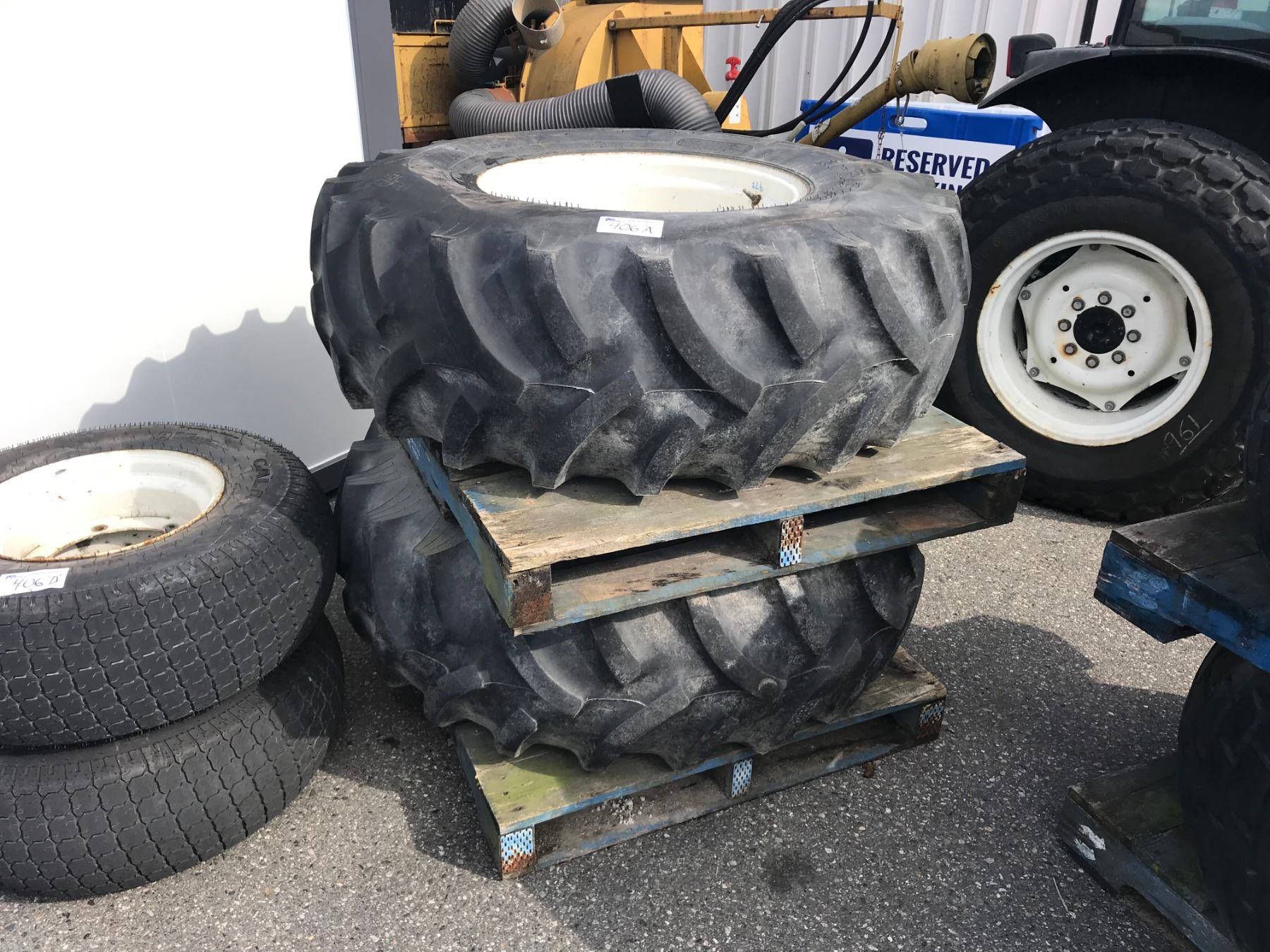 PAIR OF TITAN HIGH TRACTION 16 9 24 ALL PURPOSE TRACTOR TIRES Able PAIR OF TITAN HIGH TRACTION 16 9 24 ALL PURPOSE TRACTOR TIRES Able