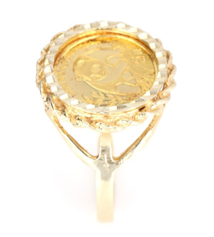 1990 Chinese 1/20 oz .999 Gold 5 Yuan Ring