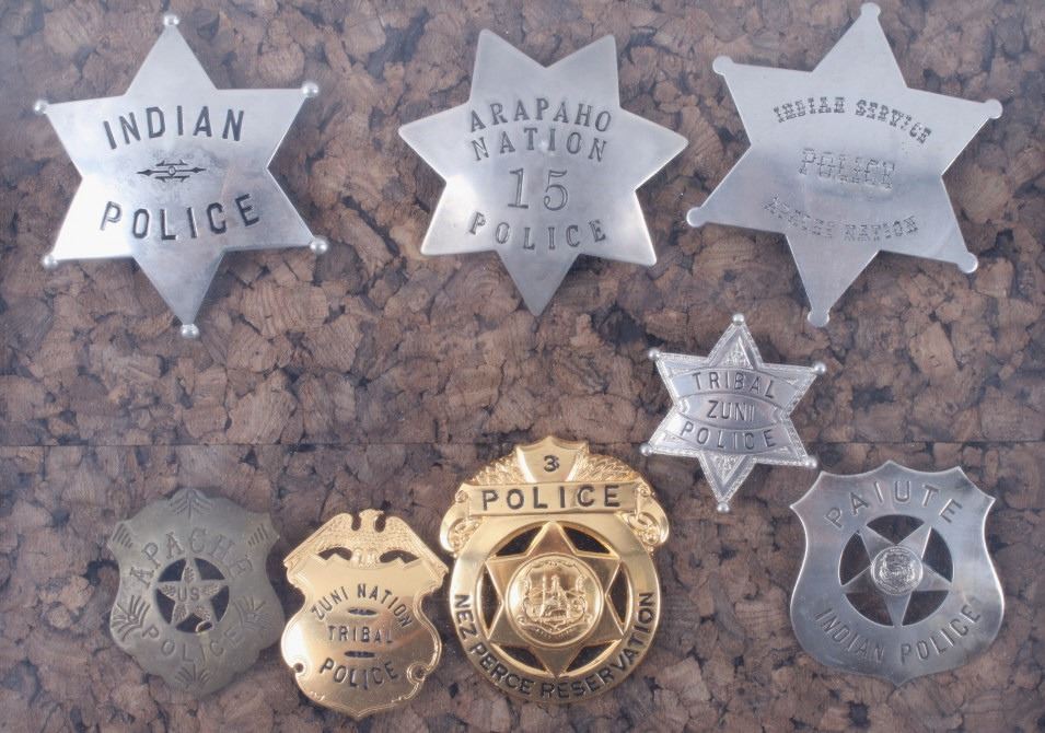 Collection of Native American Police Badges