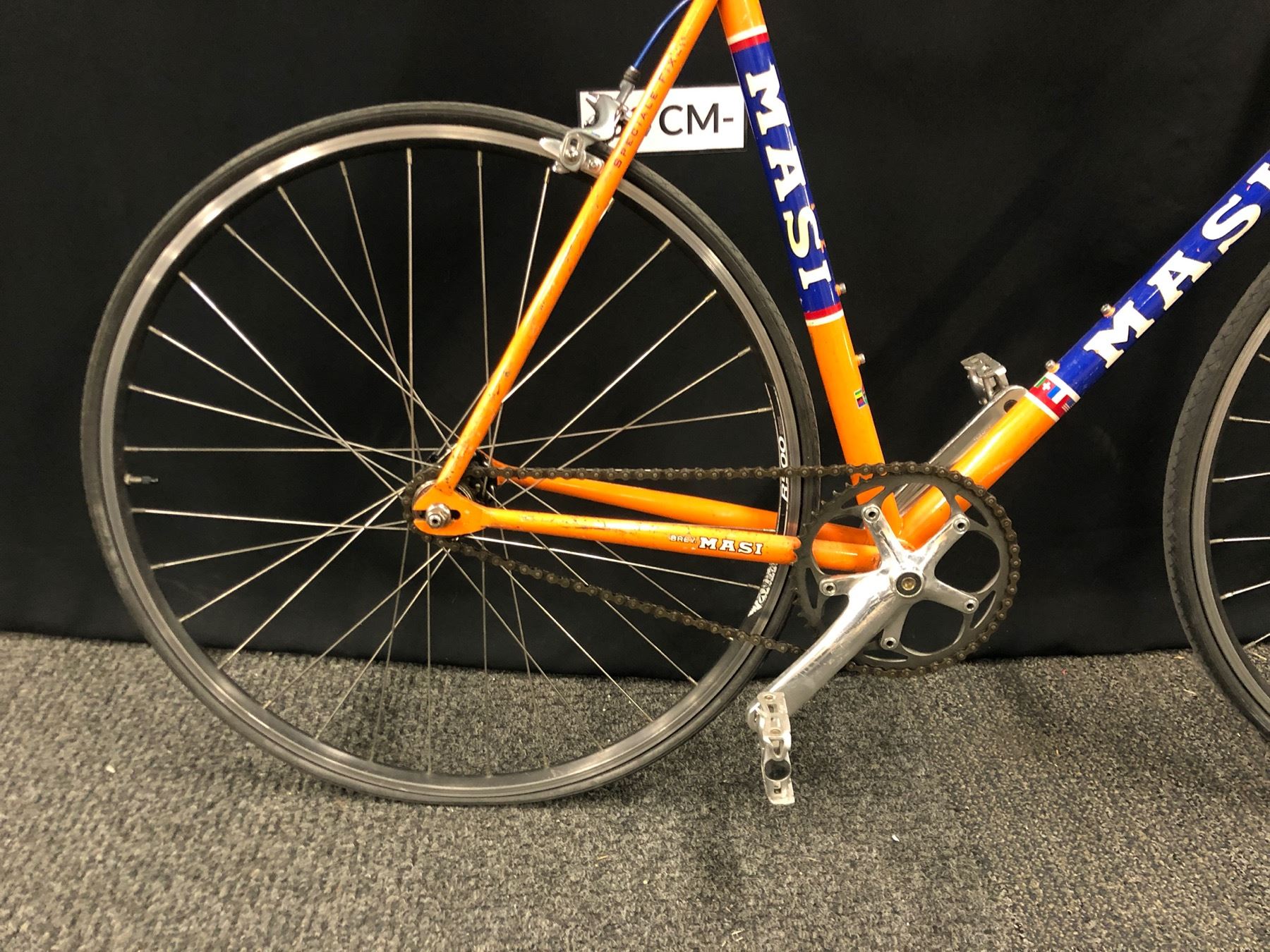 ORANGE MASI SINGLE SPEED ROAD BIKE 56 CM FRAME SIZE ORANGE MASI SINGLE SPEED ROAD BIKE 56 CM FRAME SIZE