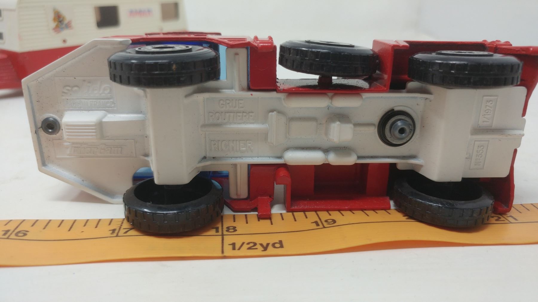 SOLIDO AMAR CIRCUS METAL TOYS - LAND ROVER WITH TRAILER, MERCEDES 1217K ...