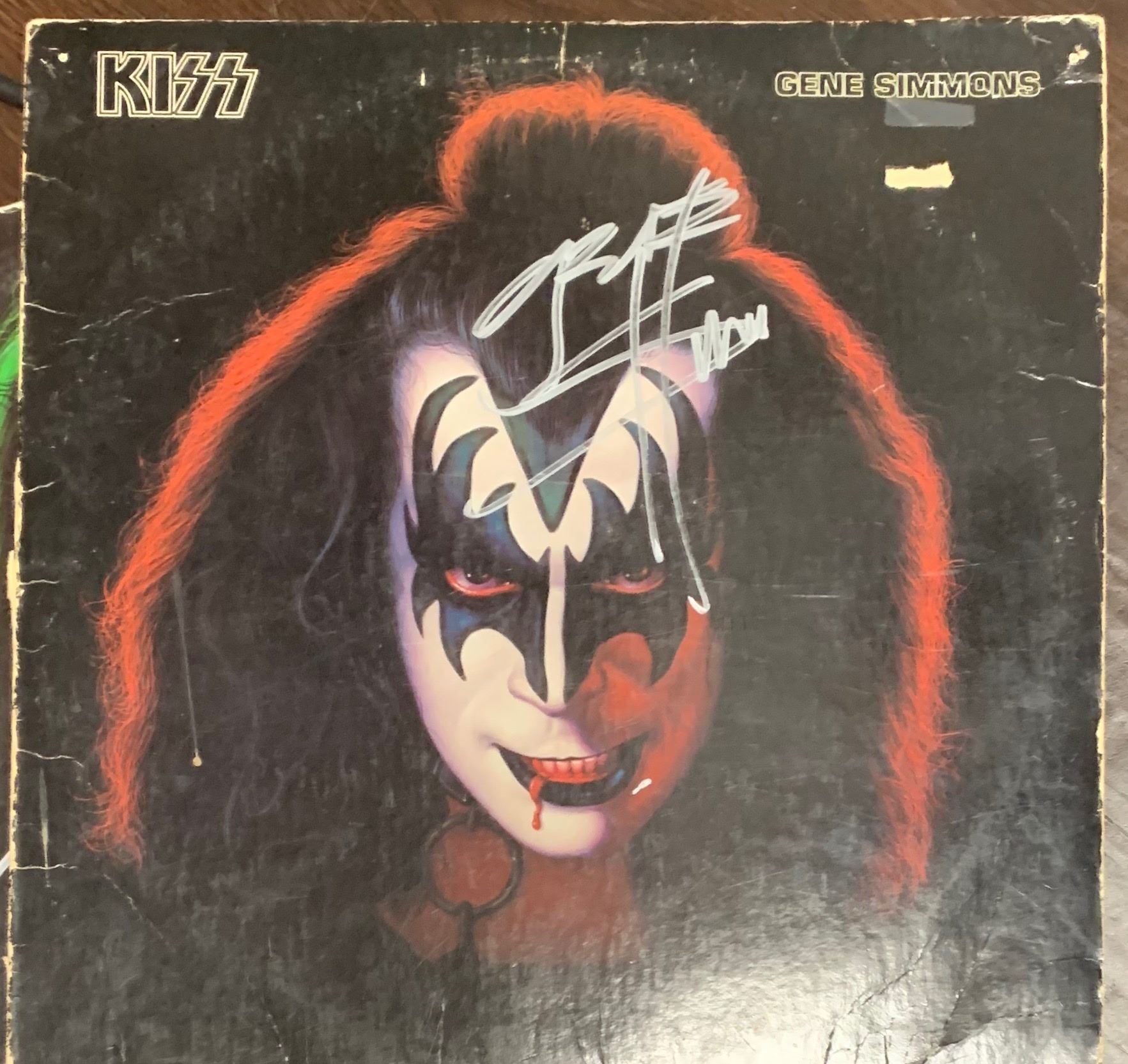Signed Gene Simmons Album, Debut Single Album Cover