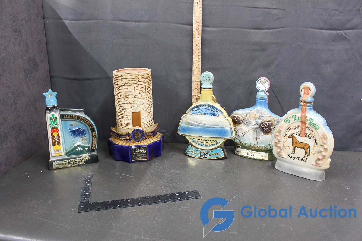 (5) Fancy Liquor Bottles