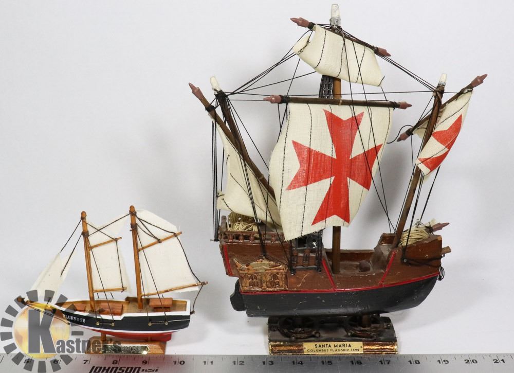 VINTAGE SHIPS SANTIA MARIA COLUMBUS SHIP 1492 (SPAIN) W/BLUE NOSE.