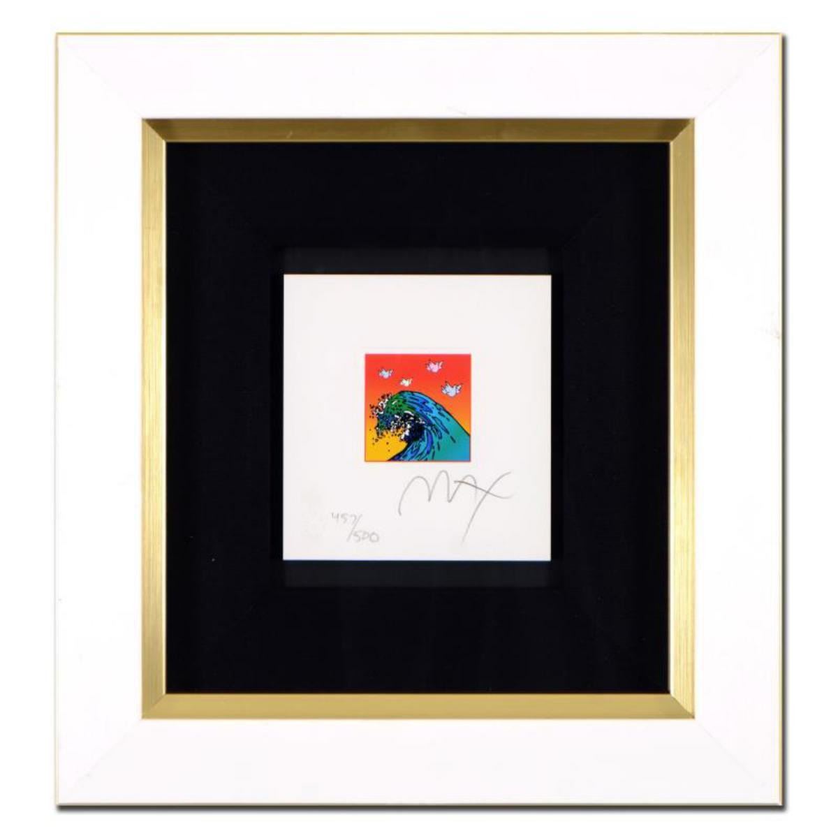 Peter Max, "Great Wave with Doves" Framed Limited Edition Lithograph ...
