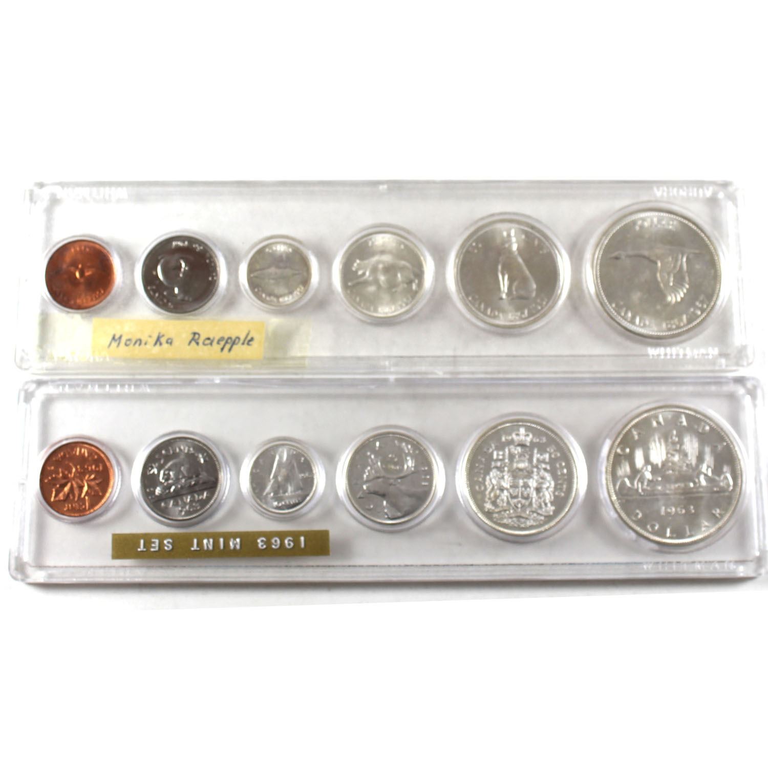 1963 & 1967 Canada Silver 6-coin Year Sets. 2 sets