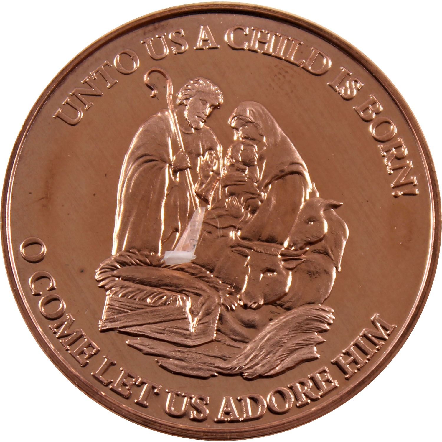 *20x 1oz .999 Fine Copper Rounds in Tube - 10x Merry Christmas To All ...