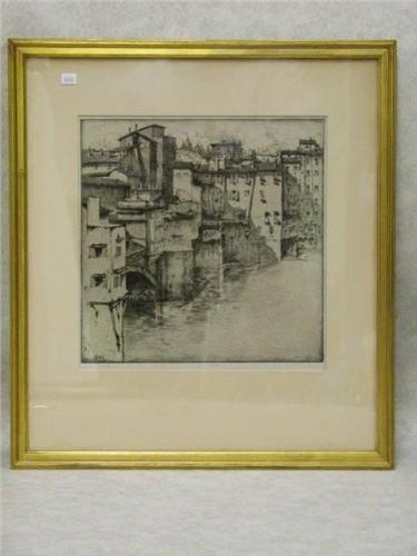 Ernest David Roth (1879-64), 1912 Etching