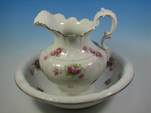 Victorian Homer Laughlin Chamber Wash Bowl Pitcher