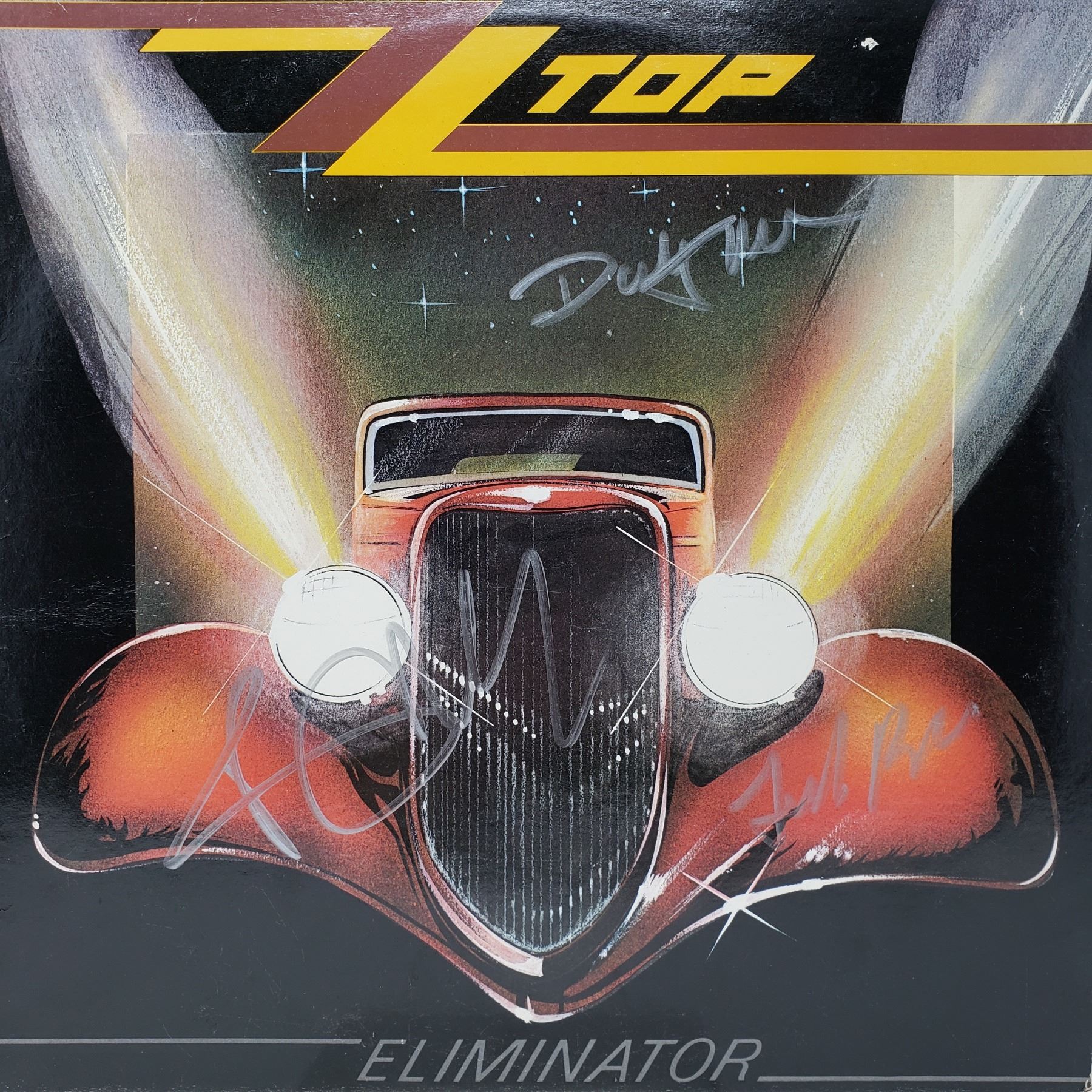 ZZ Top Signed ZZ Top Eliminator Album