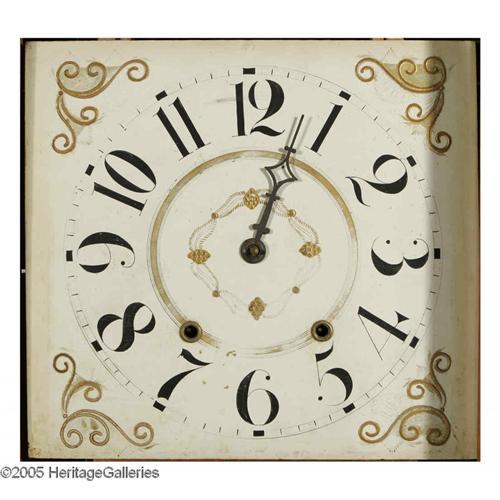 C. 1830 Mantle Clock- Painting of Andrew Jackson Fabulous C. 1830 ...