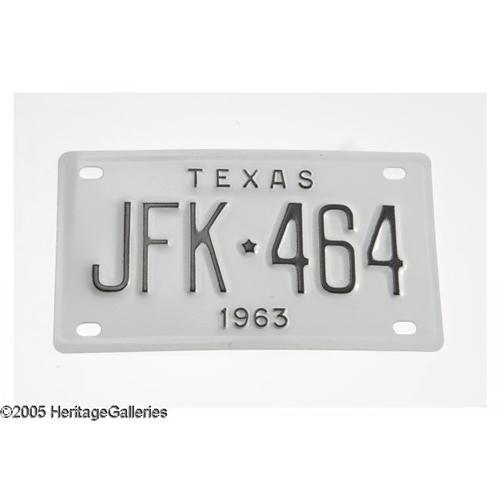 John F. Kennedy 1964 Miniature License Plates John F. Kennedy 1964 ...