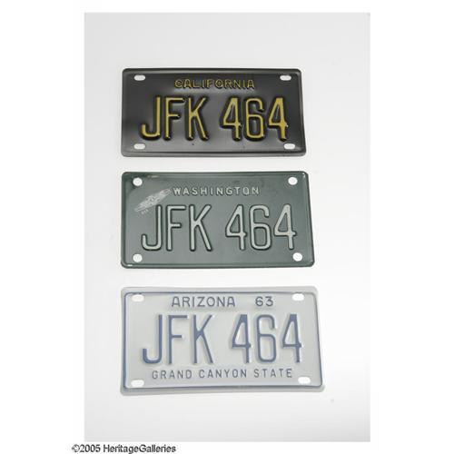 John F. Kennedy 1964 Miniature License Plates John F. Kennedy 1964 ...
