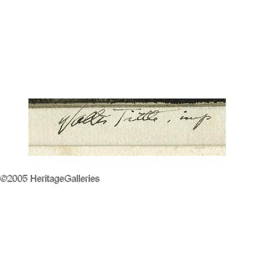 Walter Tittle Etching "Lady Washington's Levee" Walter Tittle Signed ...