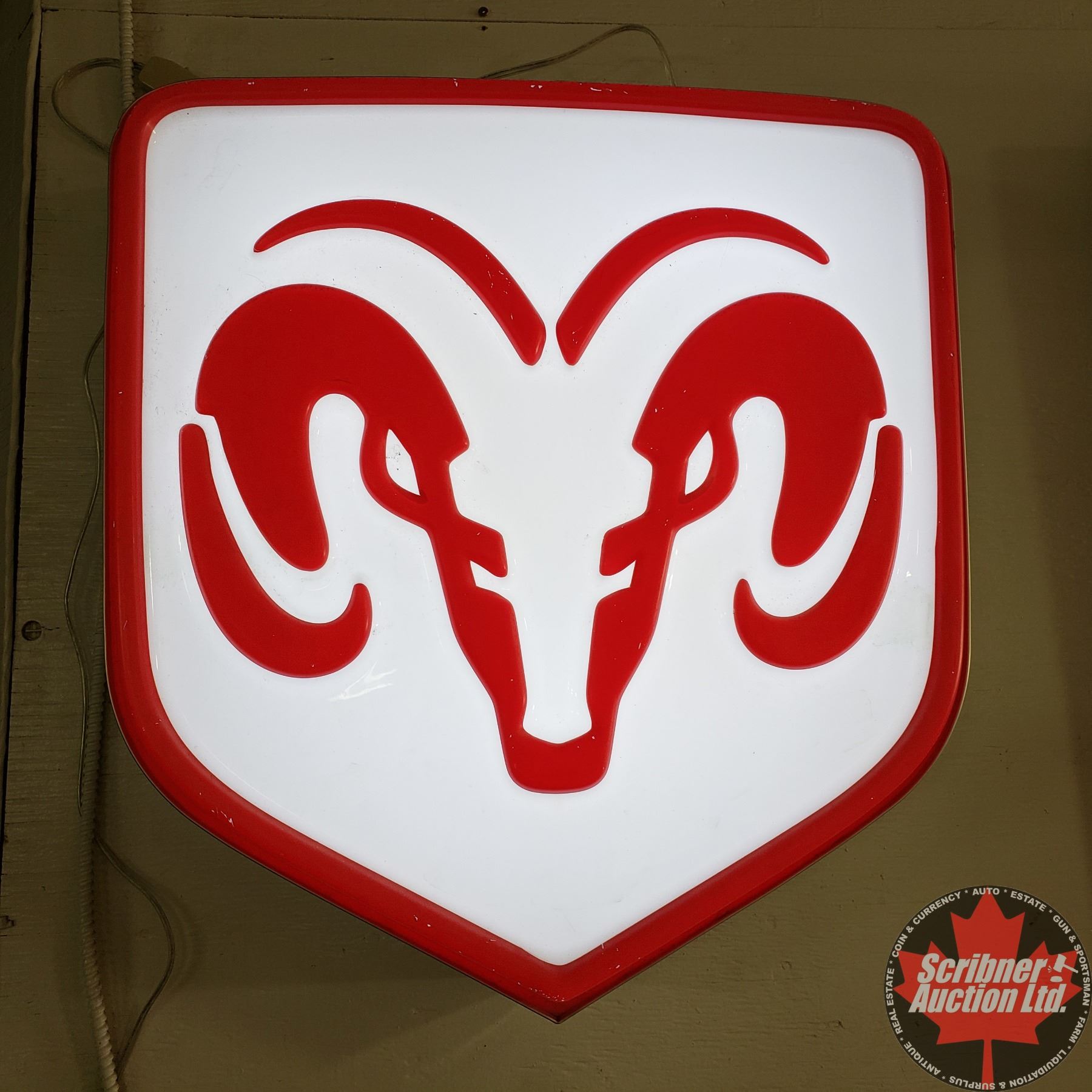 Light RAM Dealer Sign (26" x 24" x 7")