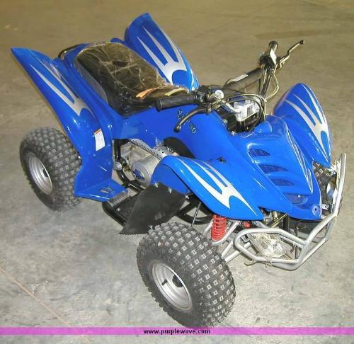 Baja 90 blue ATV 90cc 4 Wheeler ATV