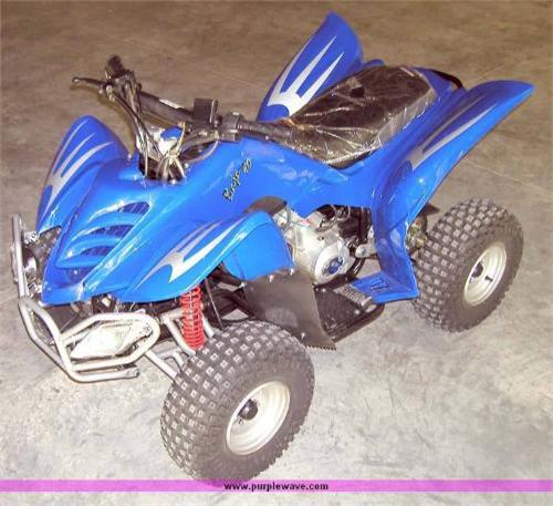 Baja 90 blue ATV 90cc 4 Wheeler ATV
