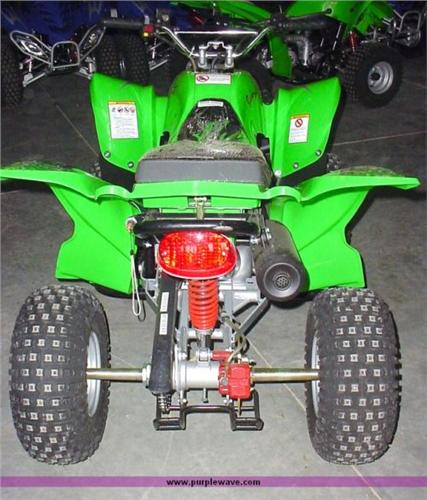 Baja 90 blue ATV Oversized pneumatic ti