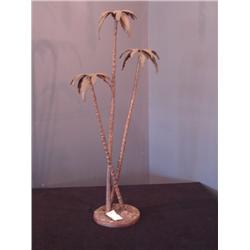 wrought iron palm tree stand