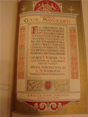 Universal Classic Manuscripts book