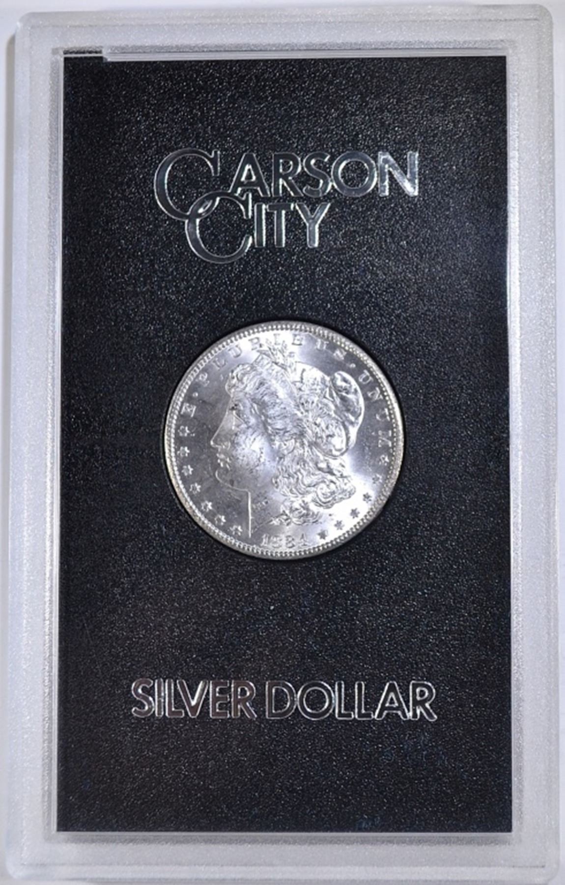 1884-CC GSA MORGAN DOLLAR, ORIG BOX/COA