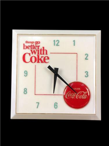 Coca Cola Square Electric Clock