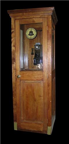 Original wooden Illinois Bell Phone Booth