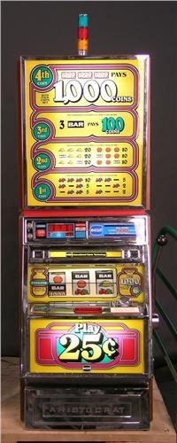 Aristocrat 25 cent 3 reeled slot machine