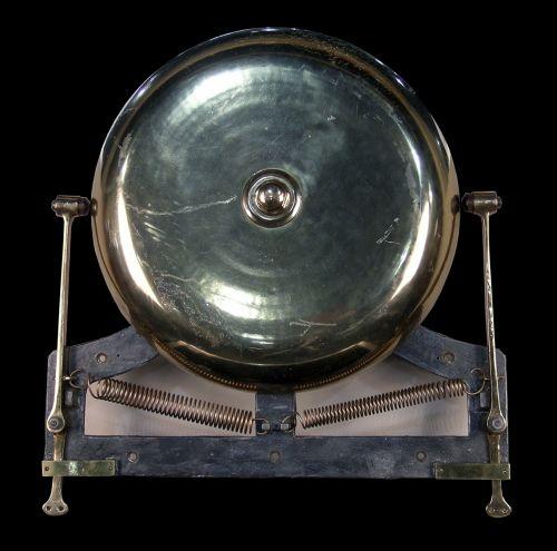 Large brass ship's engine room bell