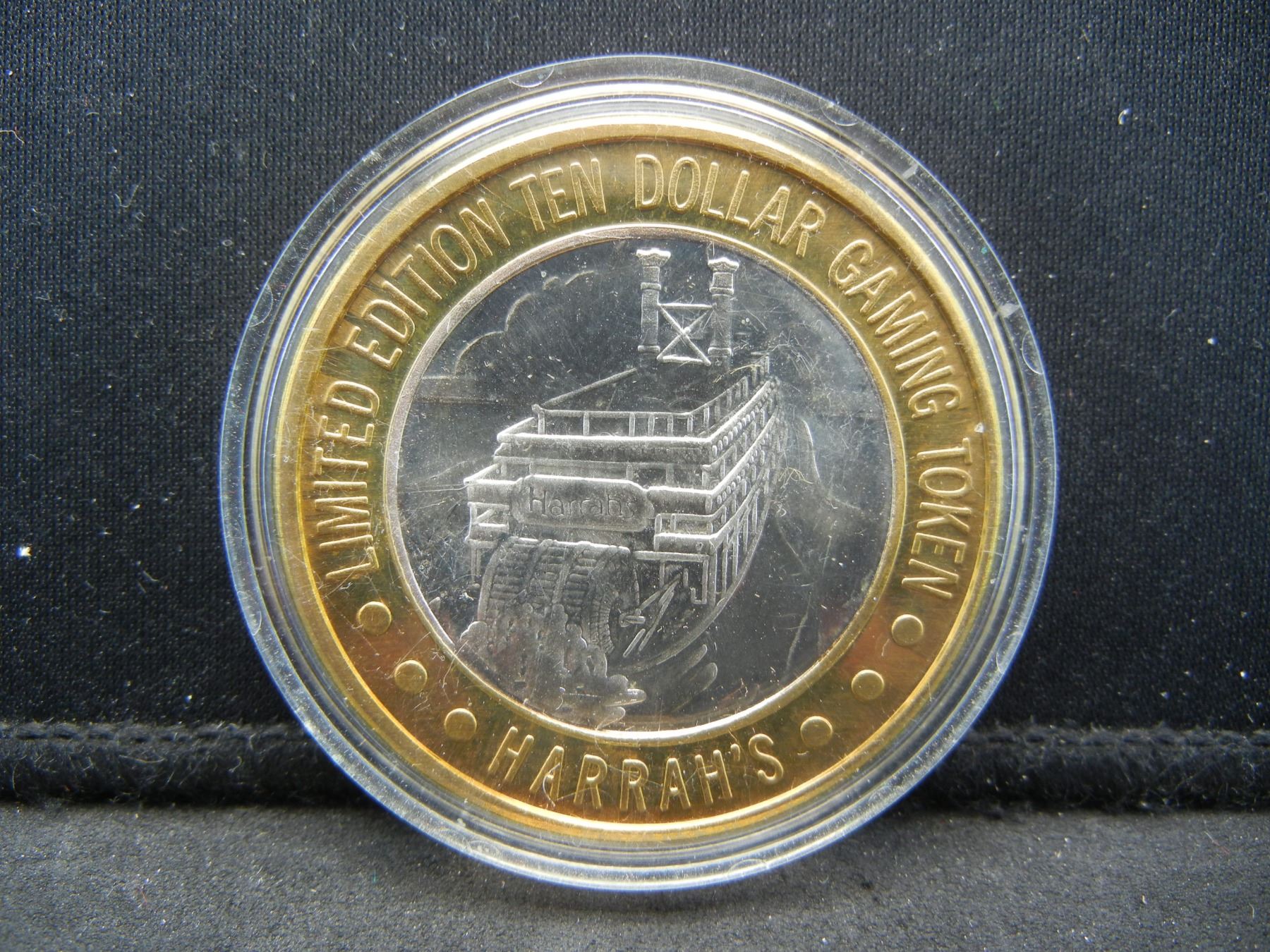 Harrah's $10 Limited Edition Gaming Token .999 Silver