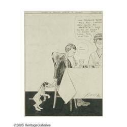 CLARE BRIGGS, Cartoon Illustration CLARE BRIGGS (American 1875-1930)