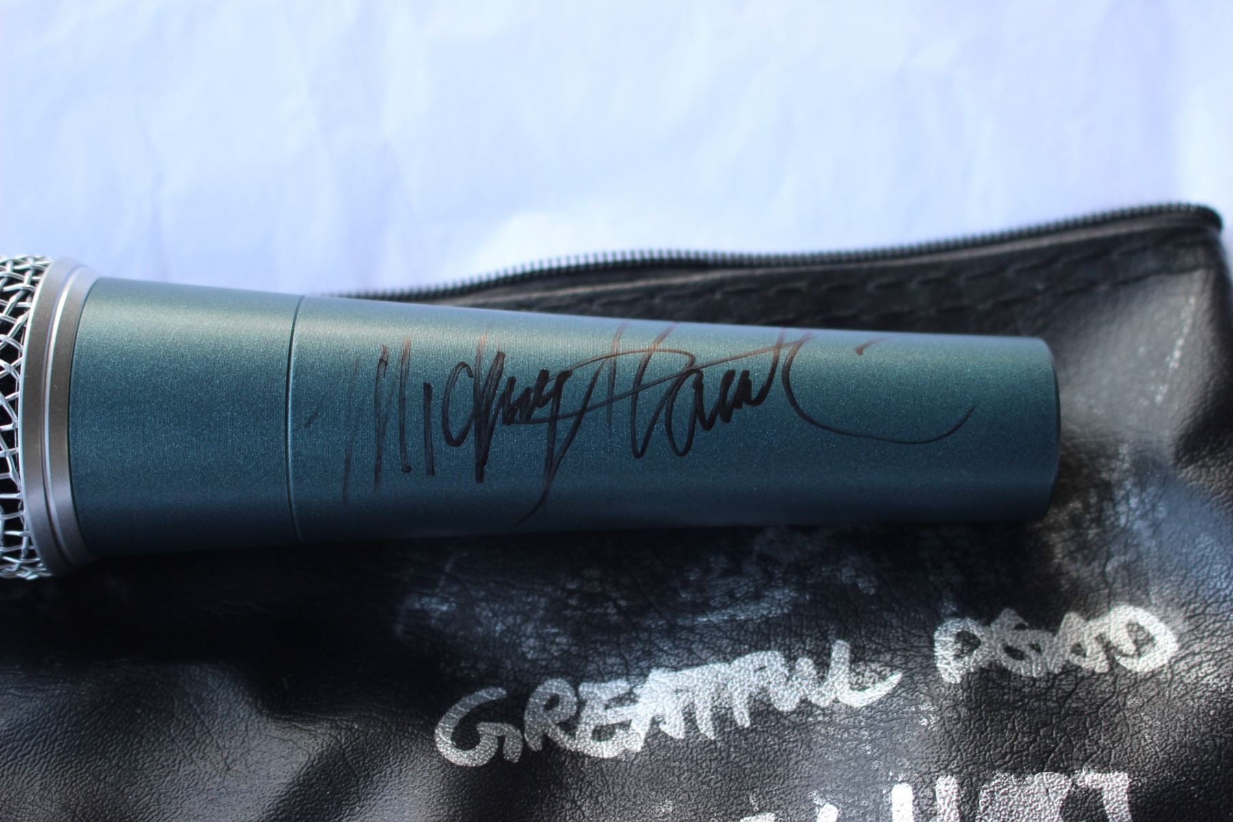 Signed Mickey Hart (Grateful Dead) Microphone