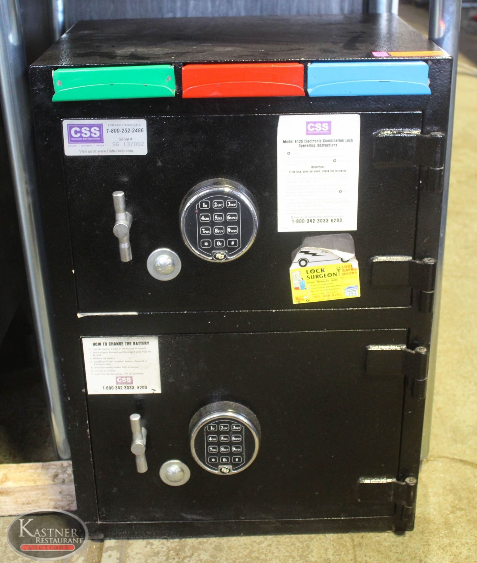 BAILIFF SEIZURE CSS M# 6120 ELECTRONIC COMBINATION