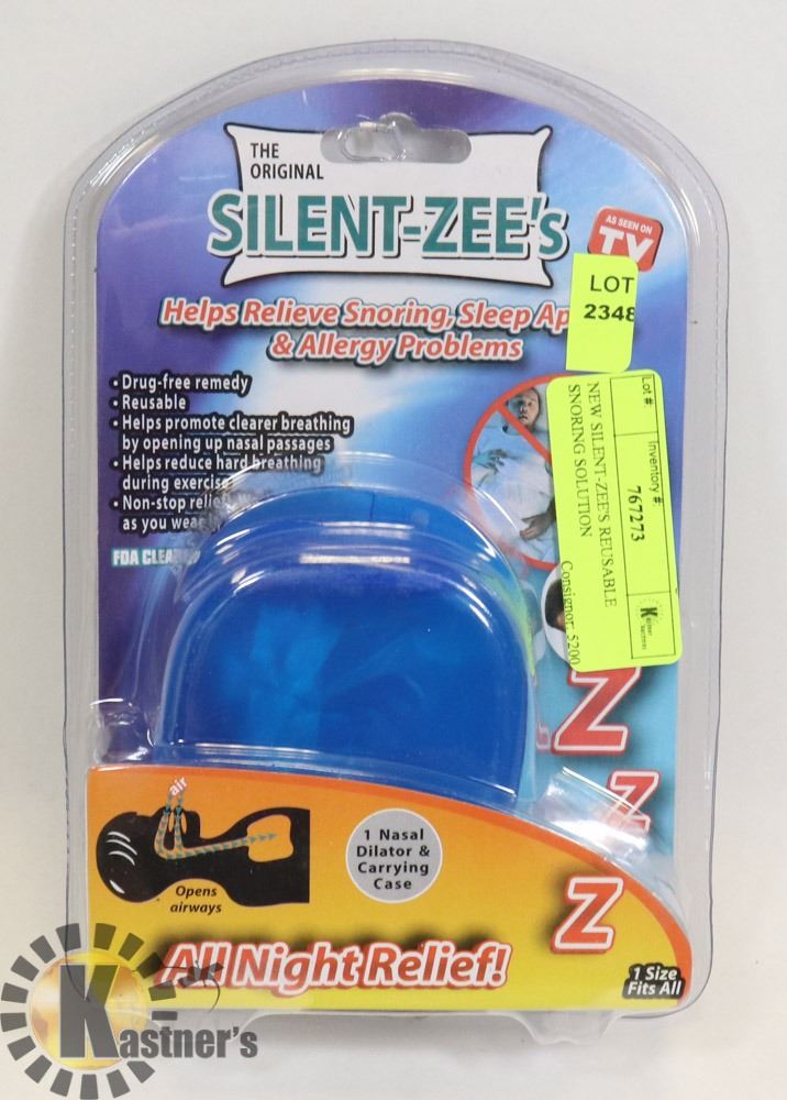 NEW SILENT-ZEE'S REUSABLE SNORING SOLUTION