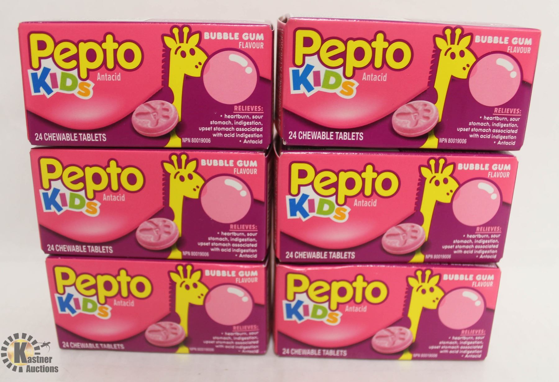 6 BOXES OF KIDS PEPTO BISMOL CHEWABLES