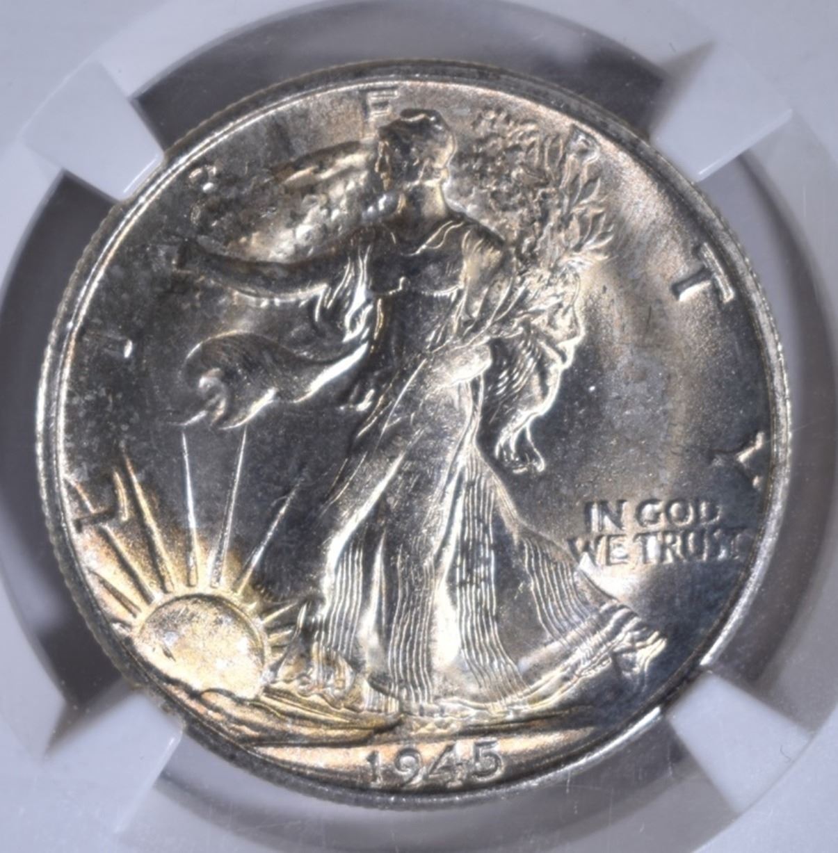 1945-S WALKING LIBERTY HALF DOLLAR NGC MS-64