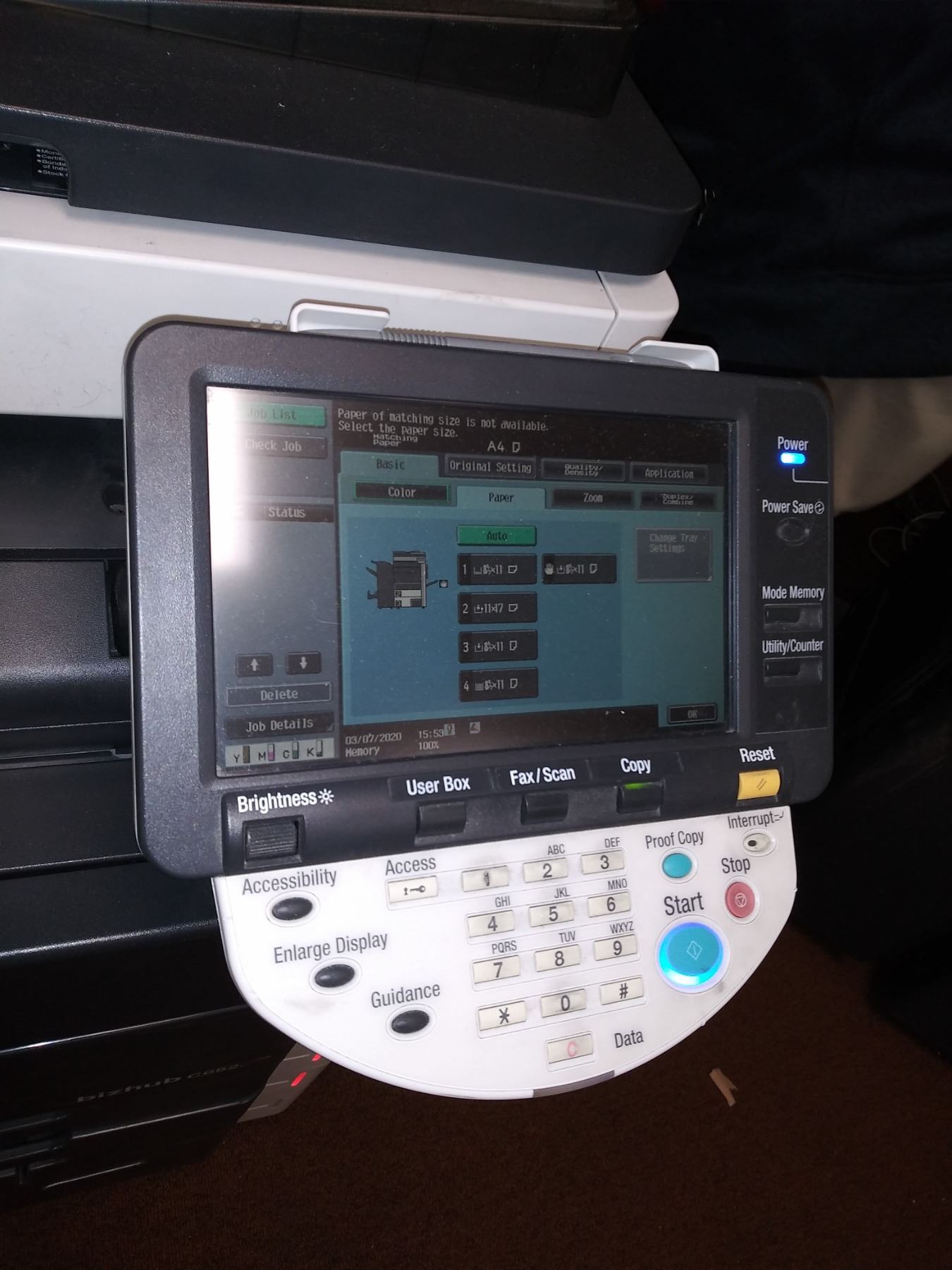 Konica Minolta Bizhub C652 Copier,w/ Finisher Model FS-527, Runs/ Over ...