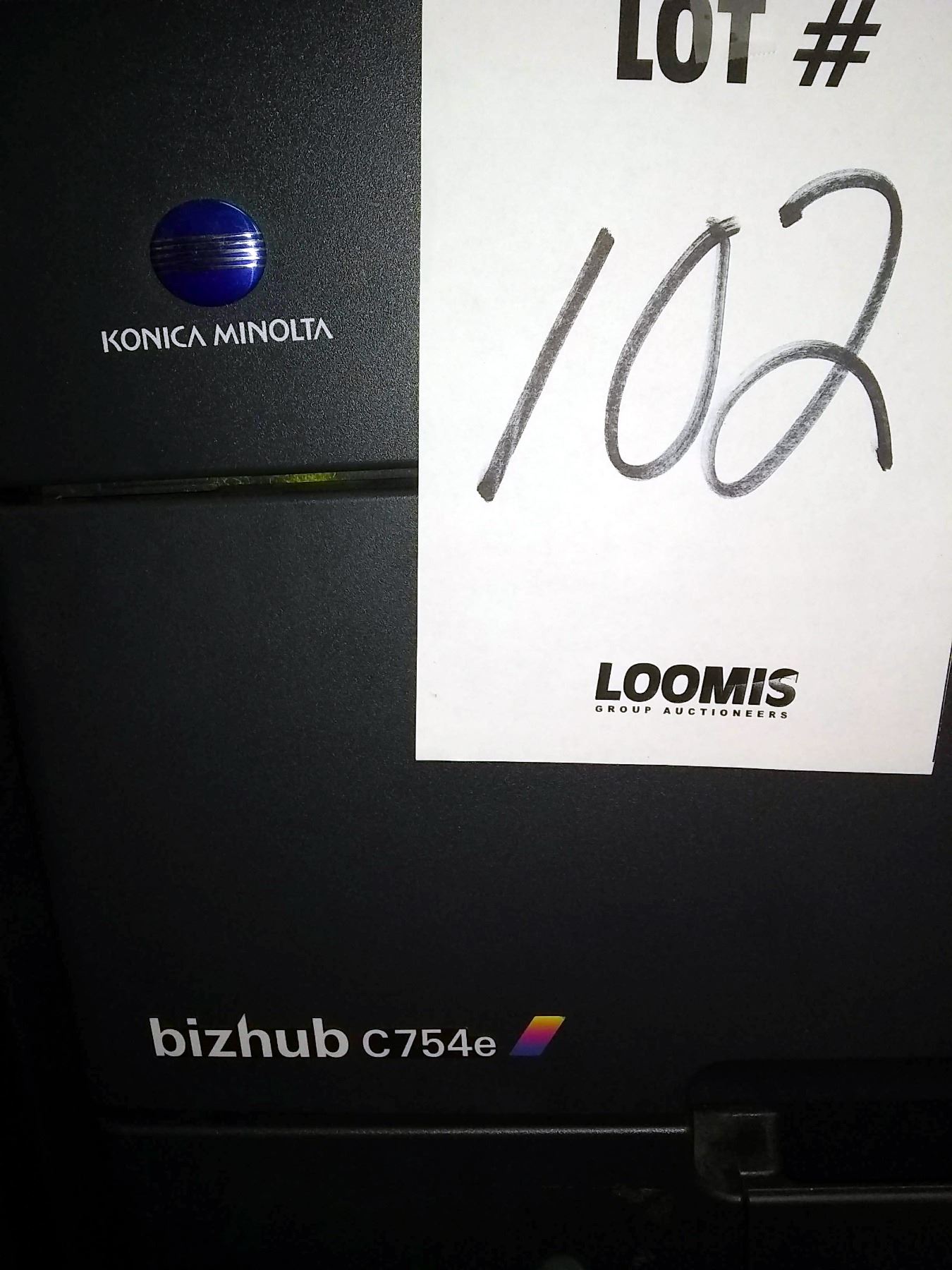 Konica Minolta Bizhub C754e, w/ Finisher Model FS-534, Runs/ Over ...