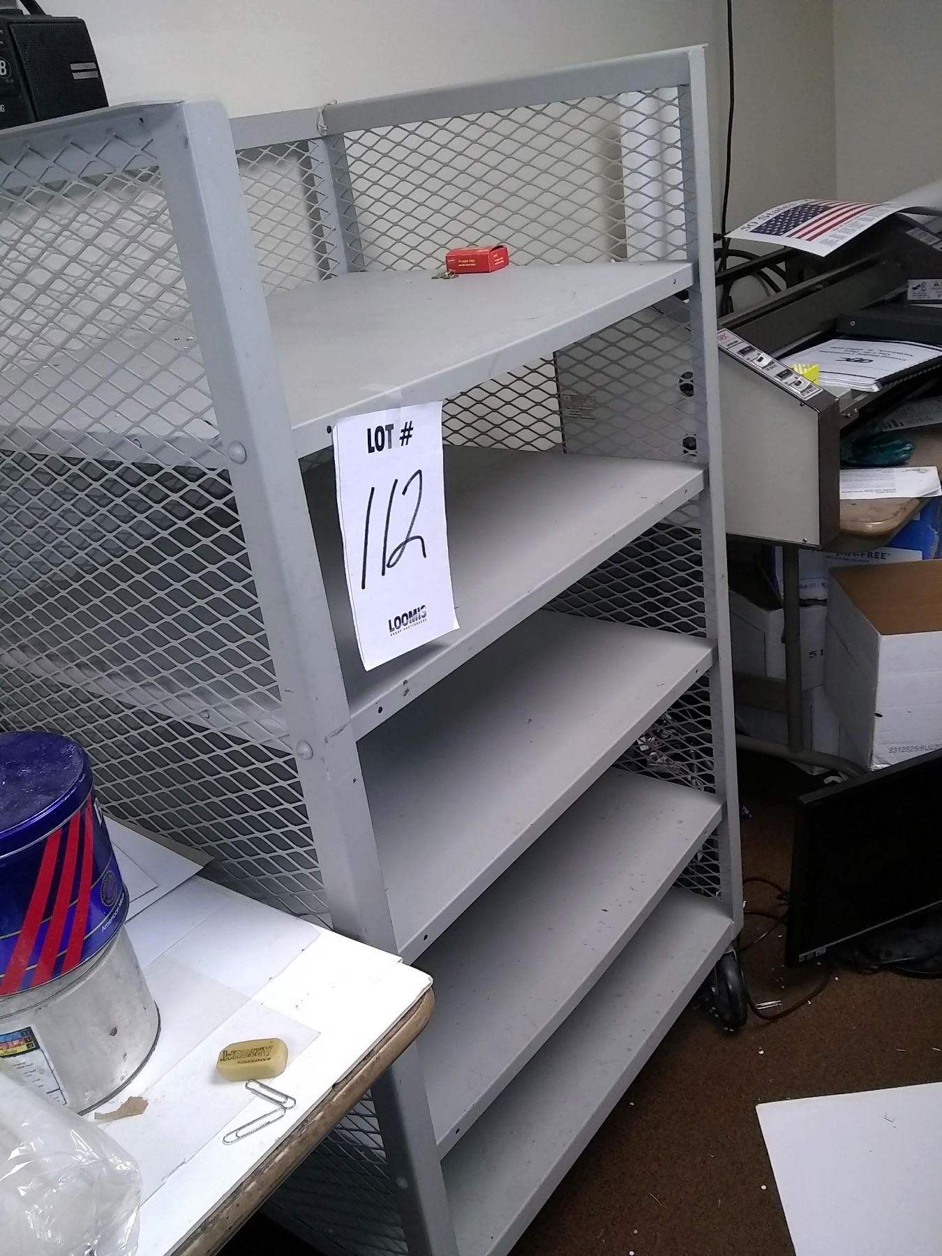 METAL ORDER / PRINTING INVENTORY CART ON WHEELS