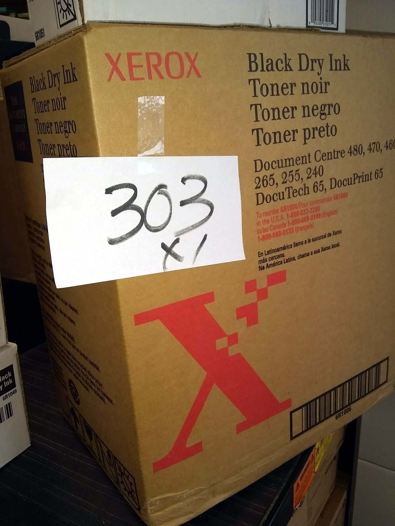 XEROX BLACK DRY INK