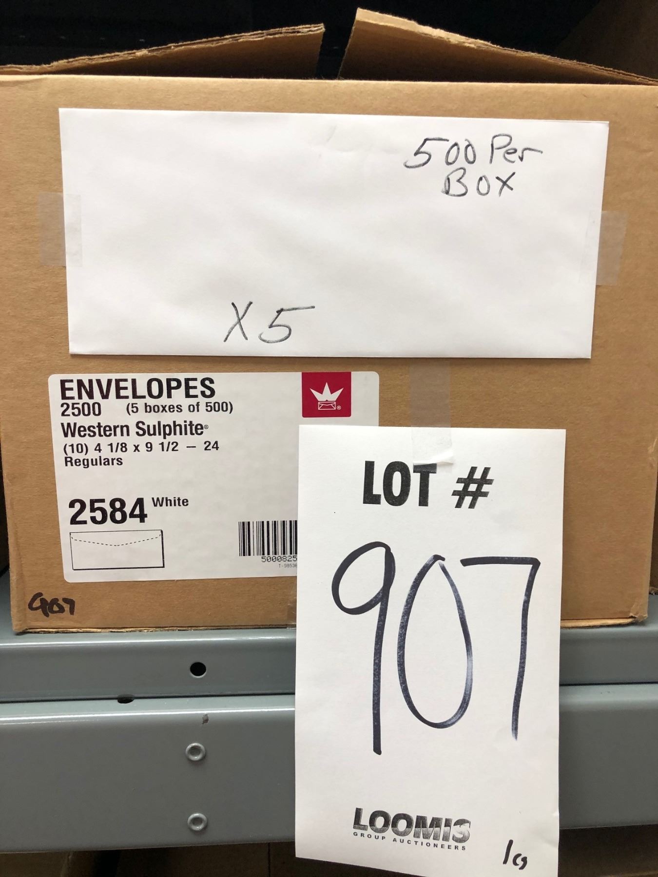 WESTERN SULPHITE 2584 (10) BUSINESS ENVELOPES 4 1/8" X 9 1/2"