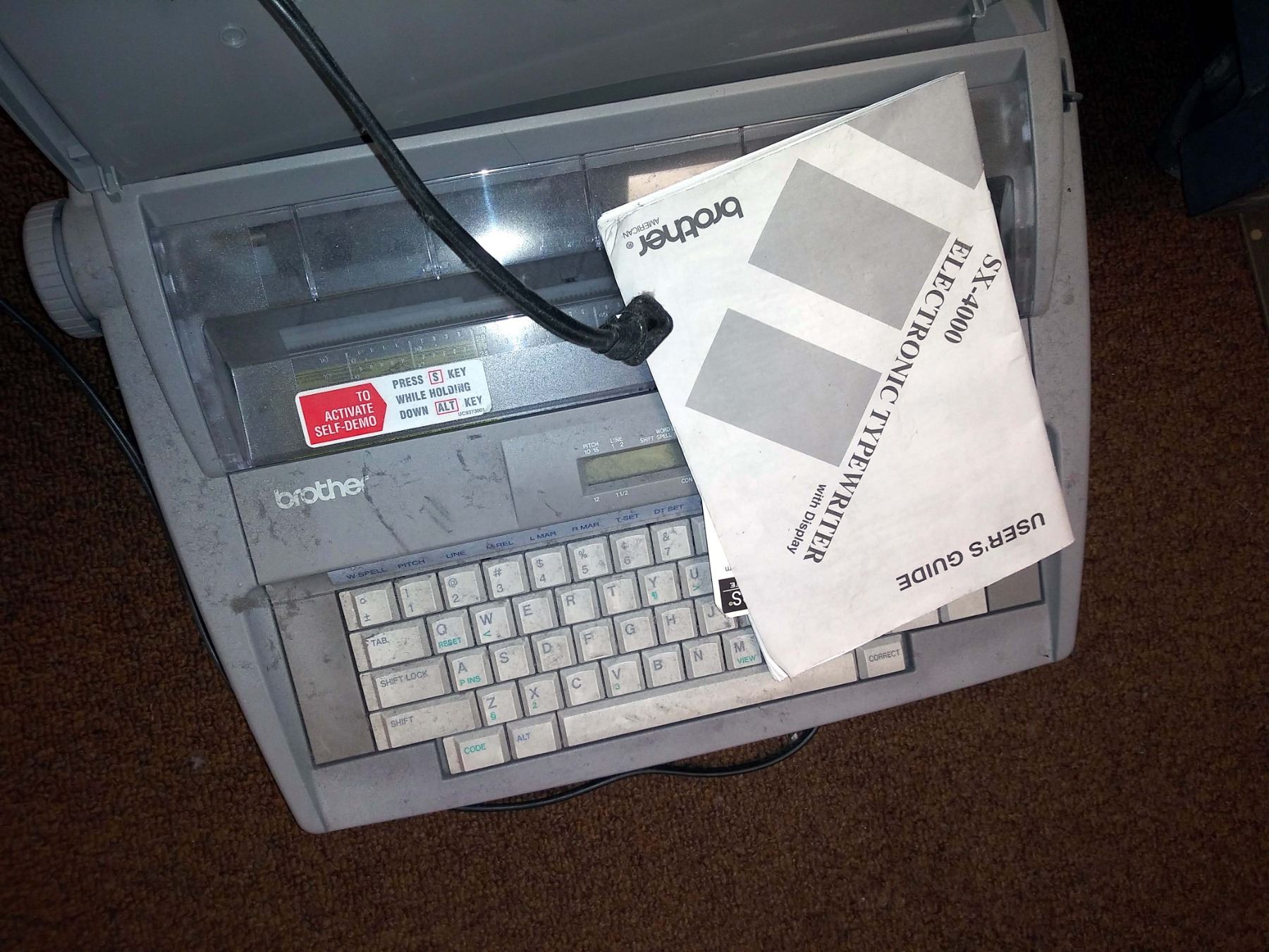 ELECTRIC TYPEWRITER, AOC MONITOR, ADDING MACHINE, PAPER ROLLS