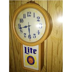 Vintage Miller Lite Lighted Clock