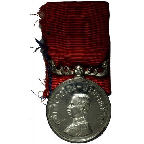 Thailand. Rama V Silver Rajaruchi medal, 2nd class?, Bust of Ram Rama V ...